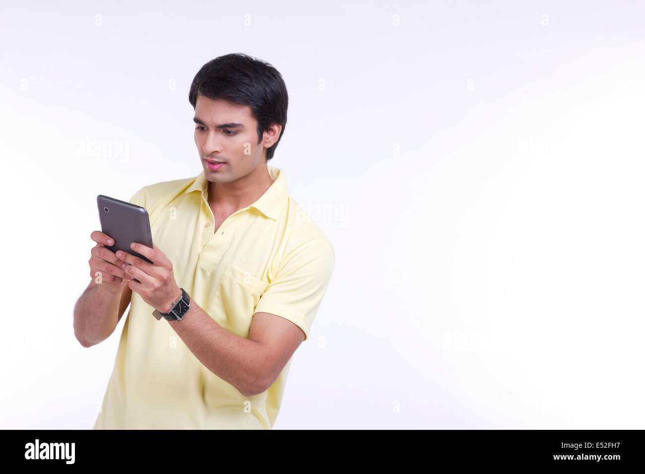 Front view handsome man using hi-res stock photography and images - Alamy