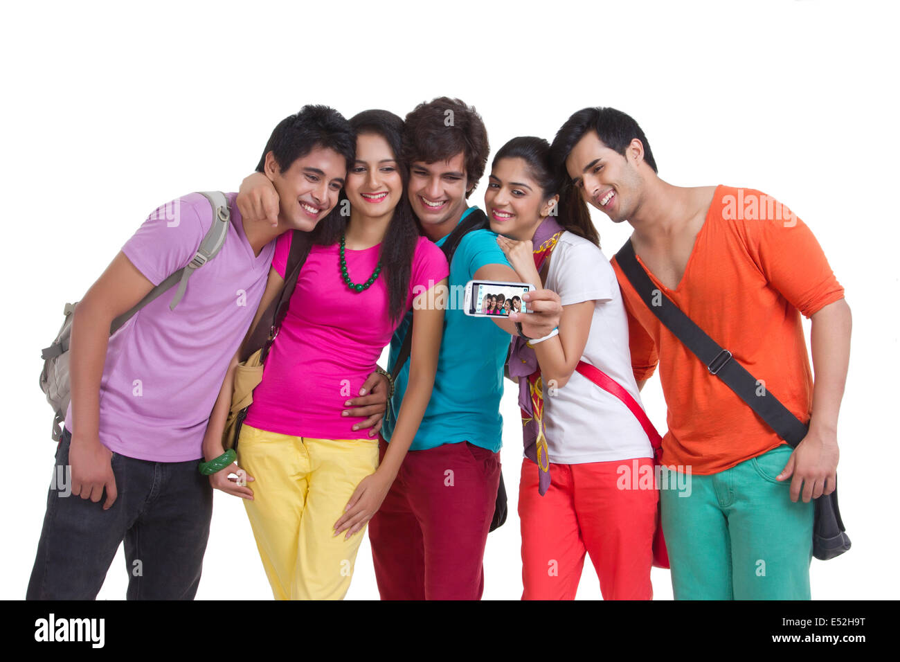 Happy university students hi-res stock photography and images - Alamy