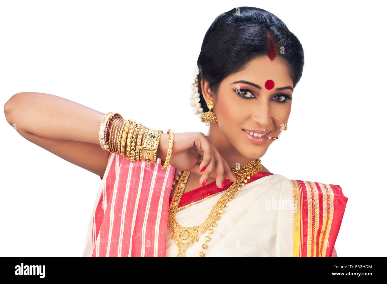 Portrait of a Bengali woman smiling Stock Photo - Alamy