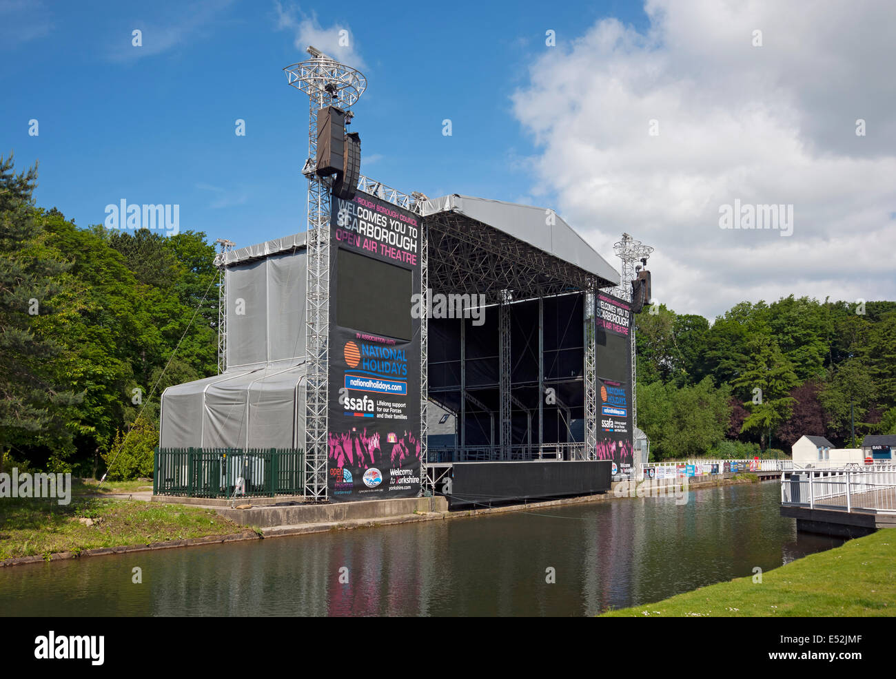 Stage of Open air theatre in summer North Bay Scarborough North ...