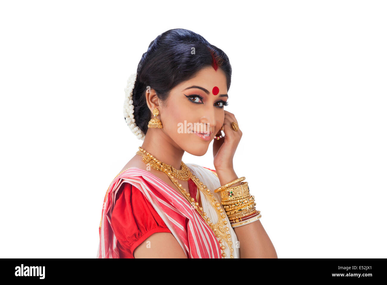 Portrait of a Bengali woman smiling Stock Photo - Alamy