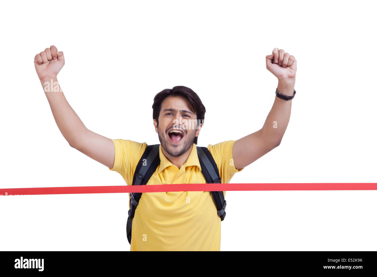 Finishing line red ribbon hi-res stock photography and images - Alamy