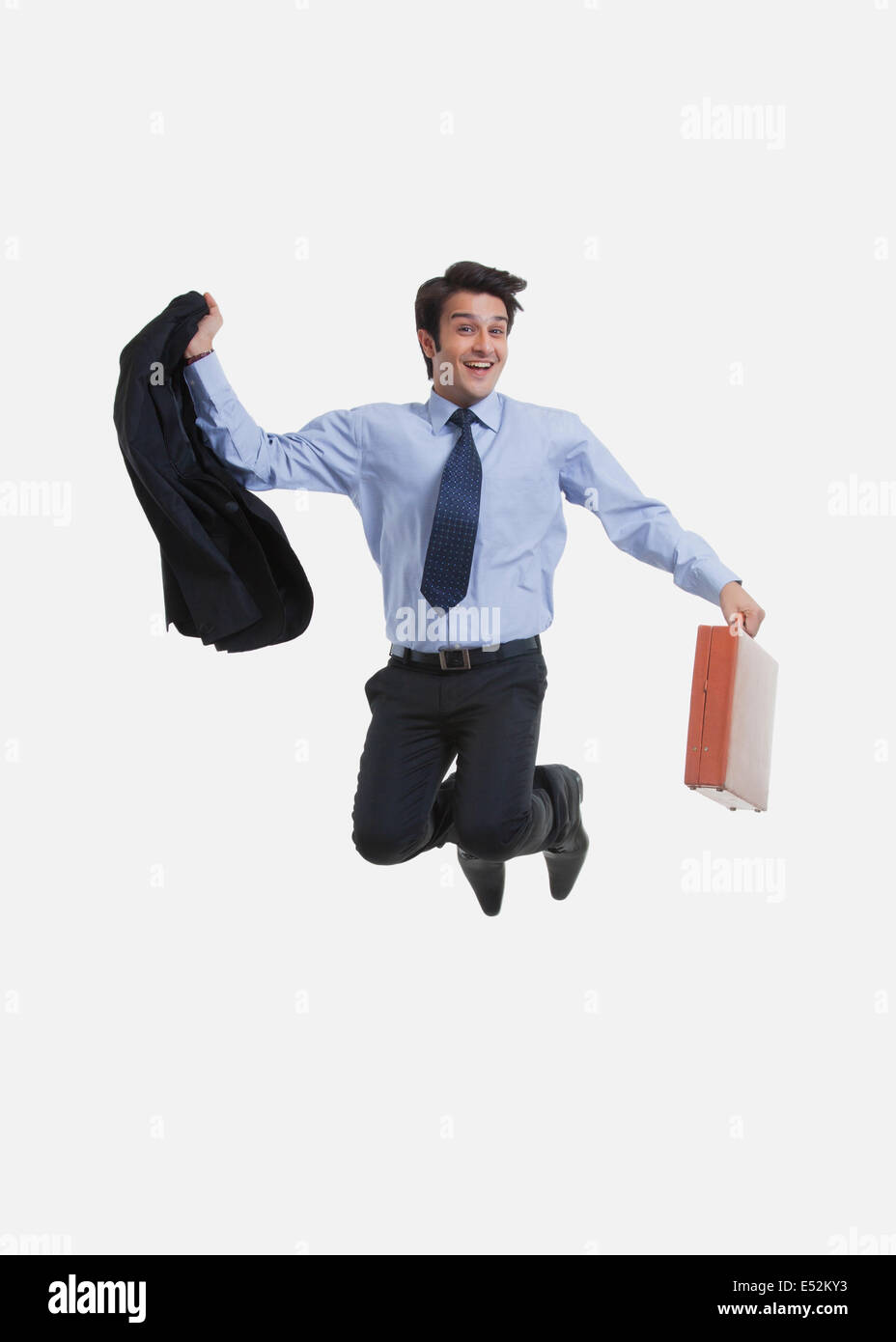 Jumping with brief case hi-res stock photography and images - Alamy