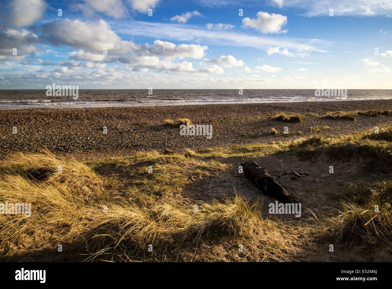 Beautiful blue sky beach Summer sunset landscape Stock Photo - Alamy