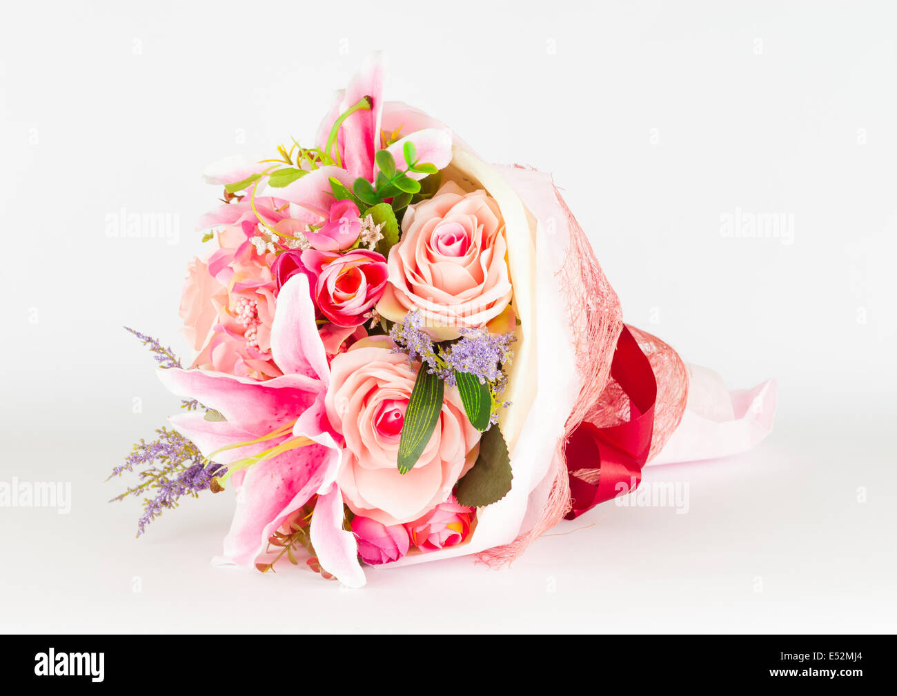 Plastic Rose Bouquet Stock Photo - Alamy
