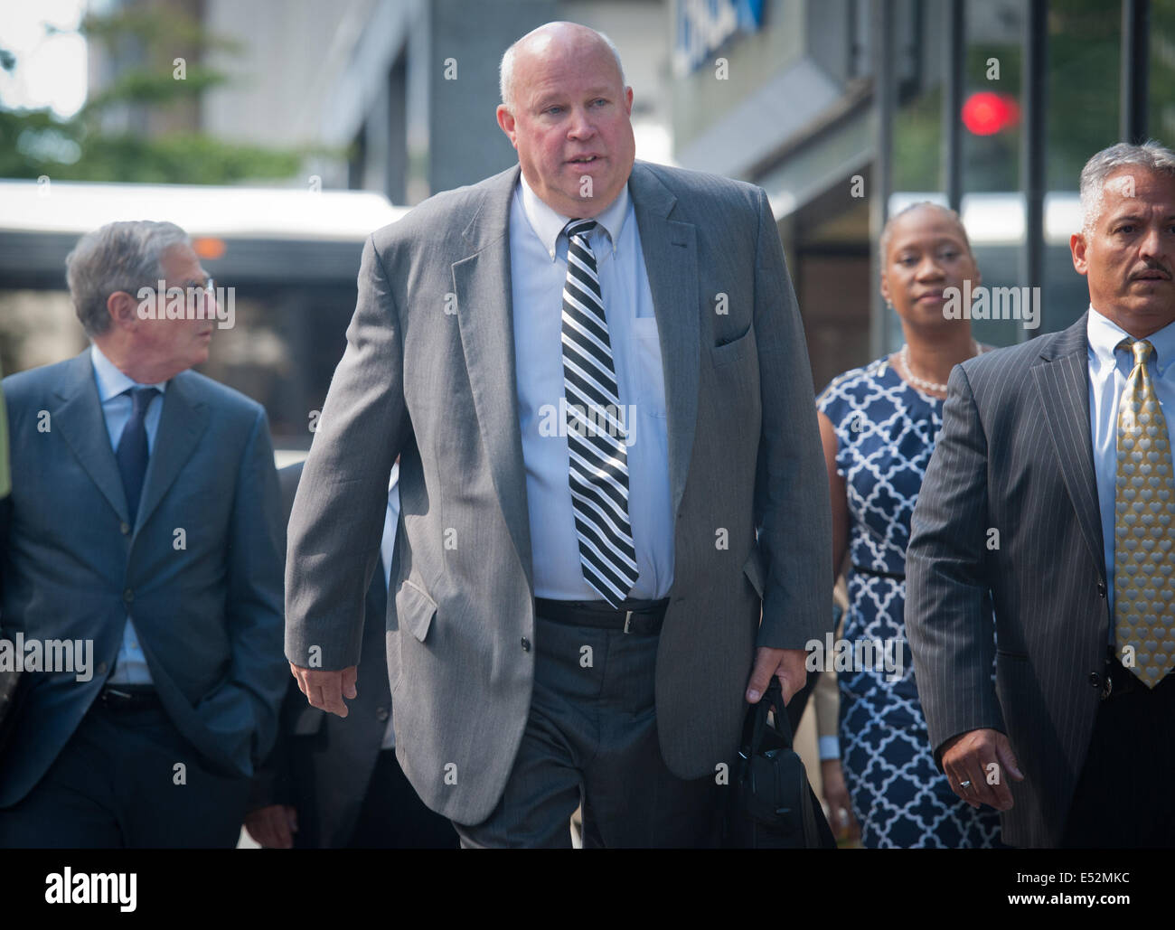 Manhattan, New York, USA. 17th July, 2014. MTA Chairman Thomas ...