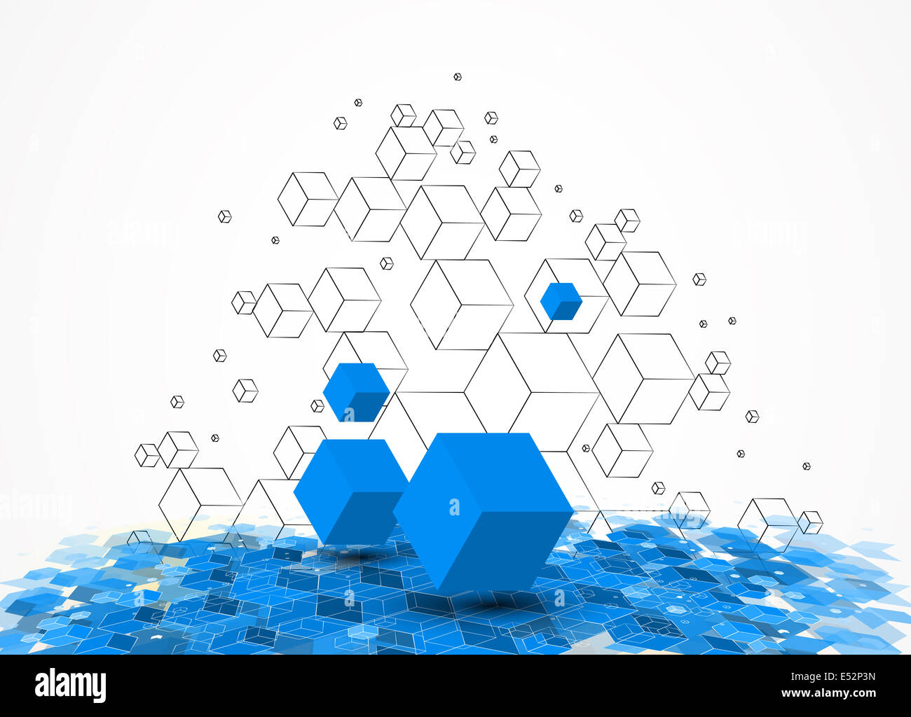 Concept for New Technology Corporate Business & development background ...