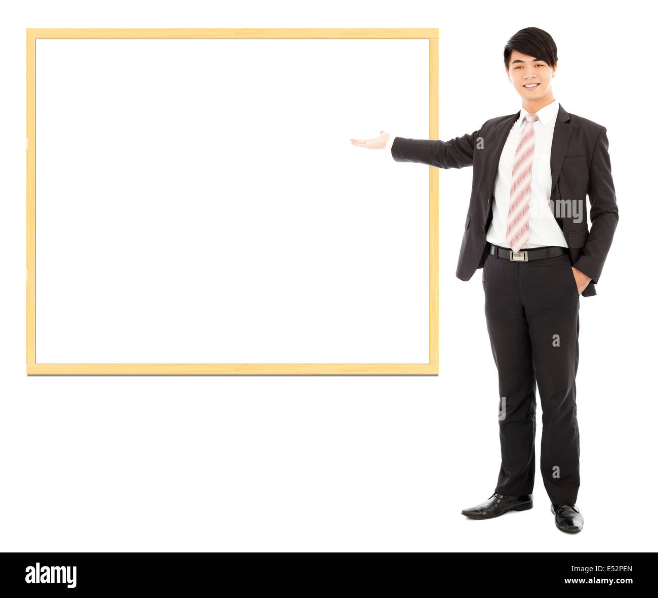 asian smiling business man pointing blank board Stock Photo - Alamy asian smiling business man pointing blank board Stock Photo - Alamy