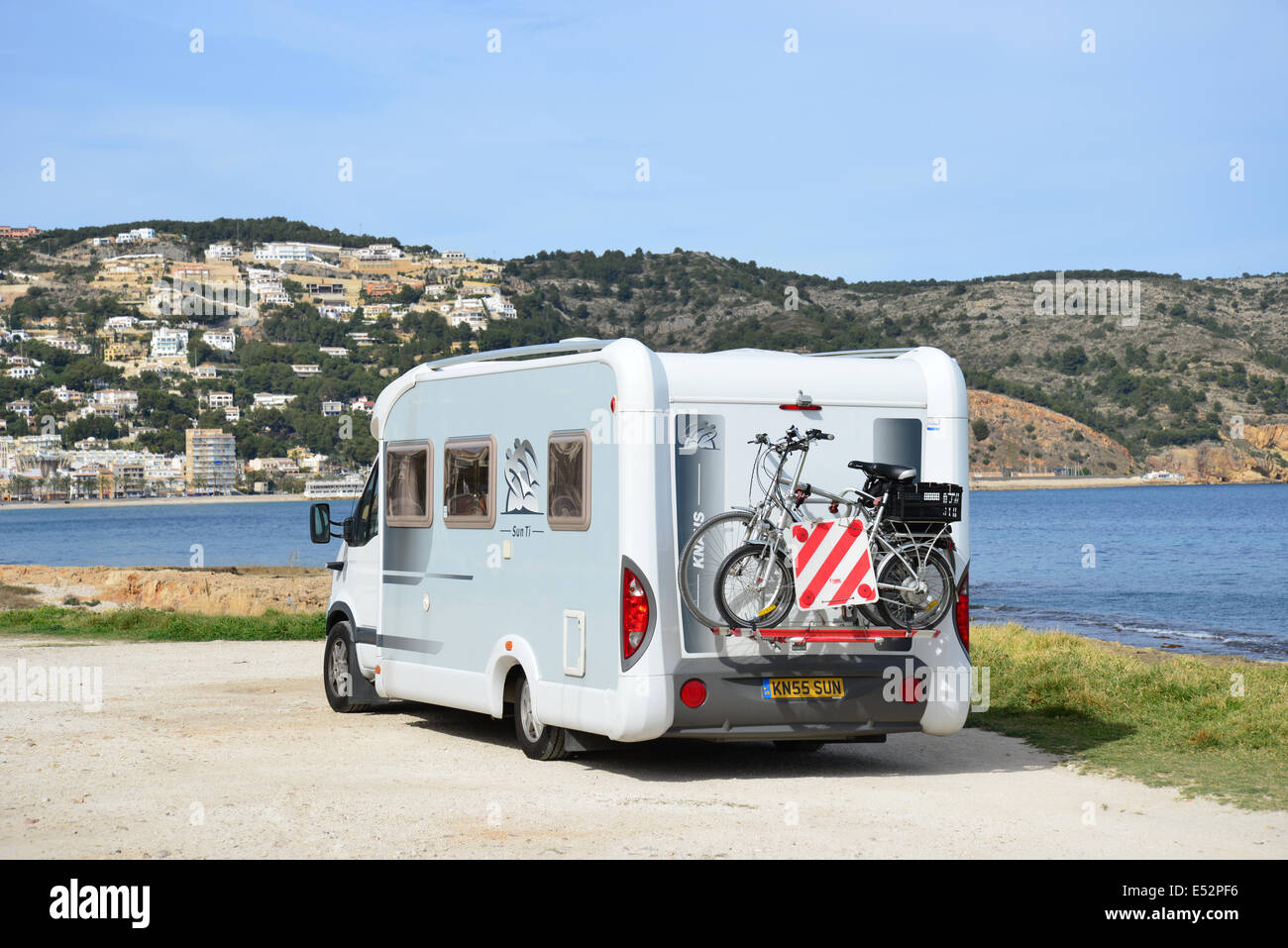 British registered Knaus Sun Ti Motorhome, Platja del Benissero, Xàbia ...