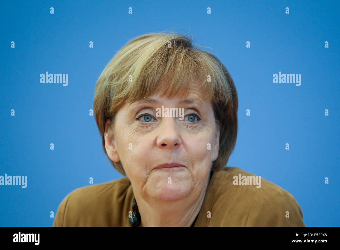 Berlin, Germany. 18th July, 2014. German Chancellor Angela Merkel ...