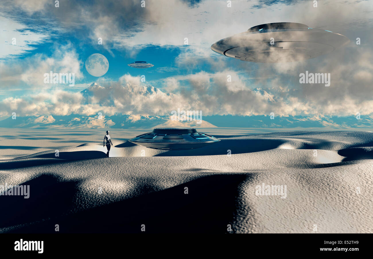 Alien Base At The Antartic Stock Photo - Alamy