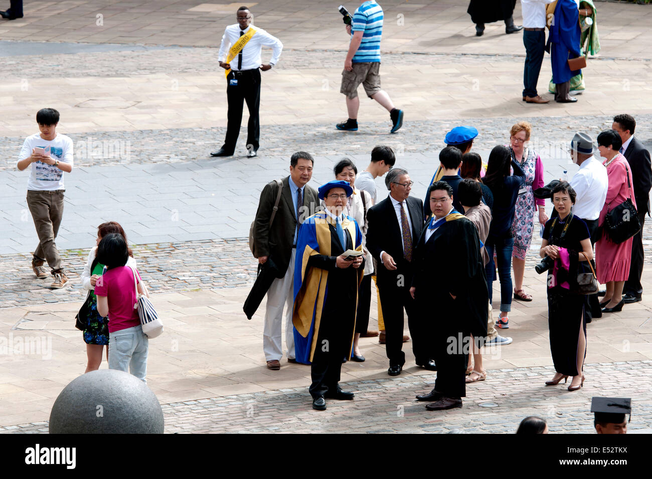 People at the Coventry University graduation day, Coventry, UK Stock ...