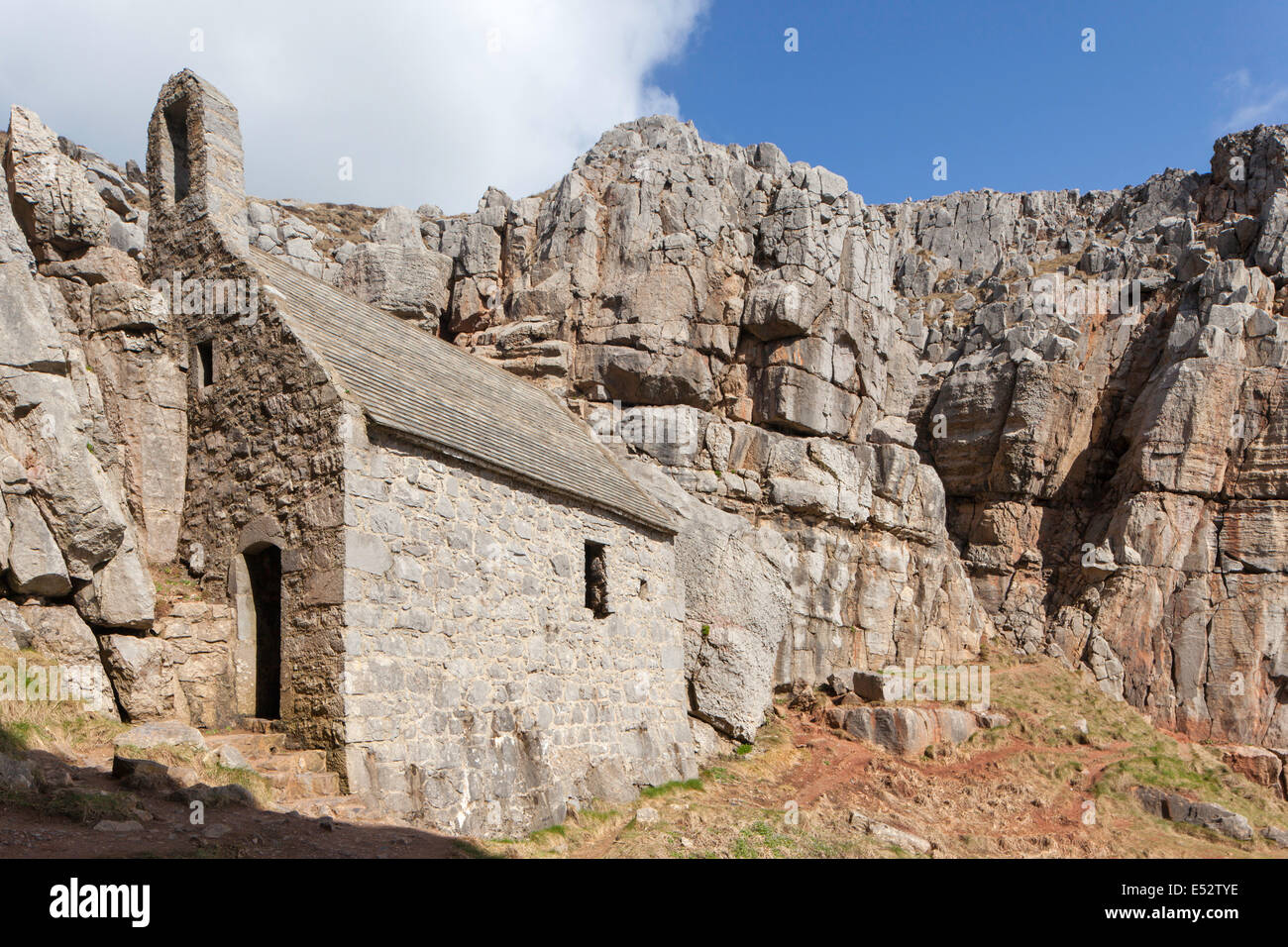 Saint govan chapel hi-res stock photography and images - Alamy