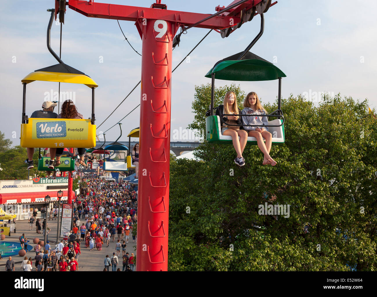 People at Summerfest in Milwaukee, Wisconsin, USA Stock Photo - Alamy