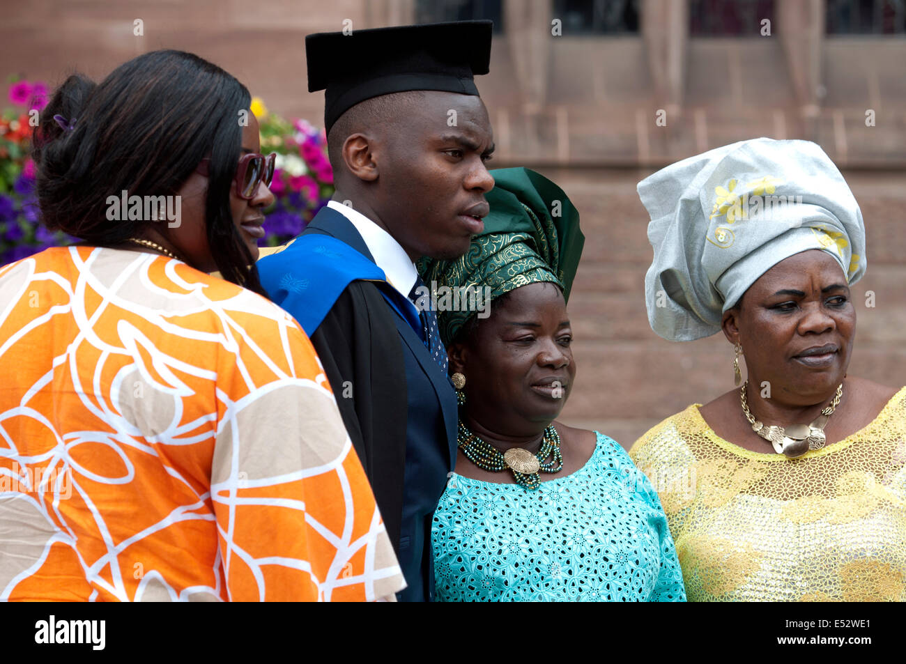 Nigerian graduate and family, Coventry University graduation day ...