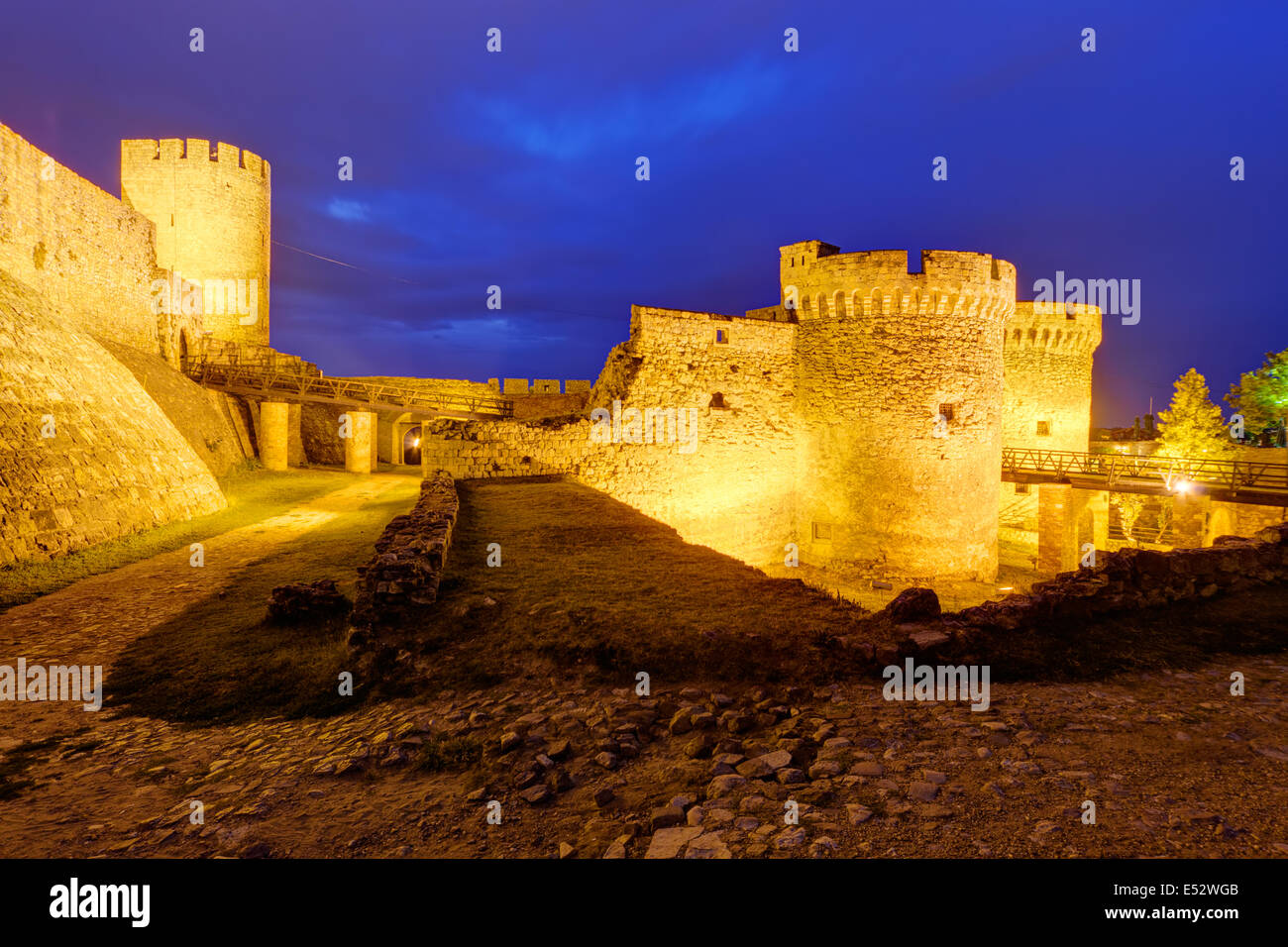 Belgrade fortress and Kalemegdan park, Belgrade Serbia Stock Photo - Alamy