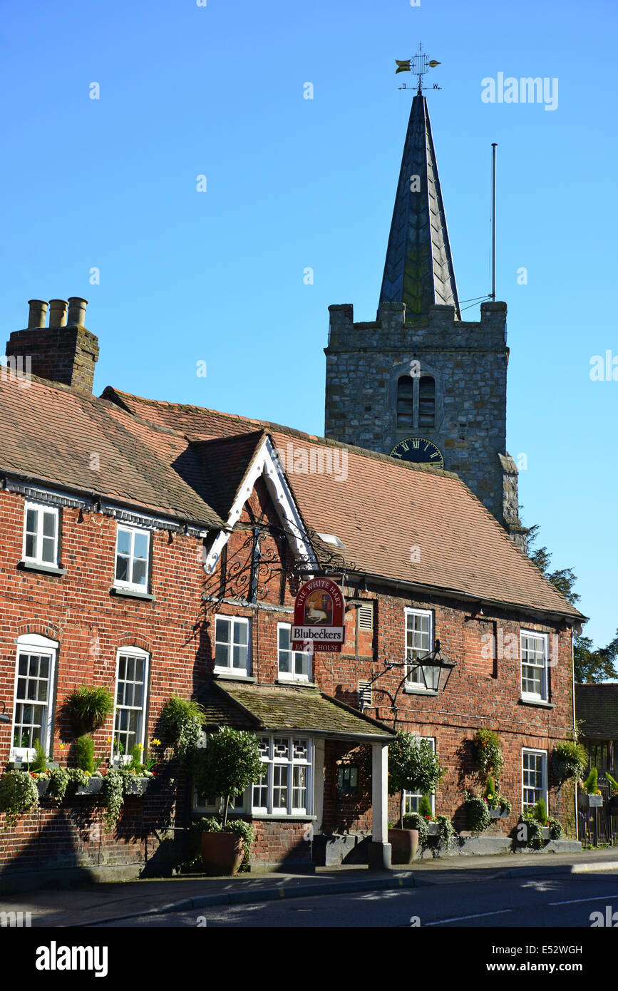 Blubecker's Restaurant with St Lawrence Church behind, The High Street ...