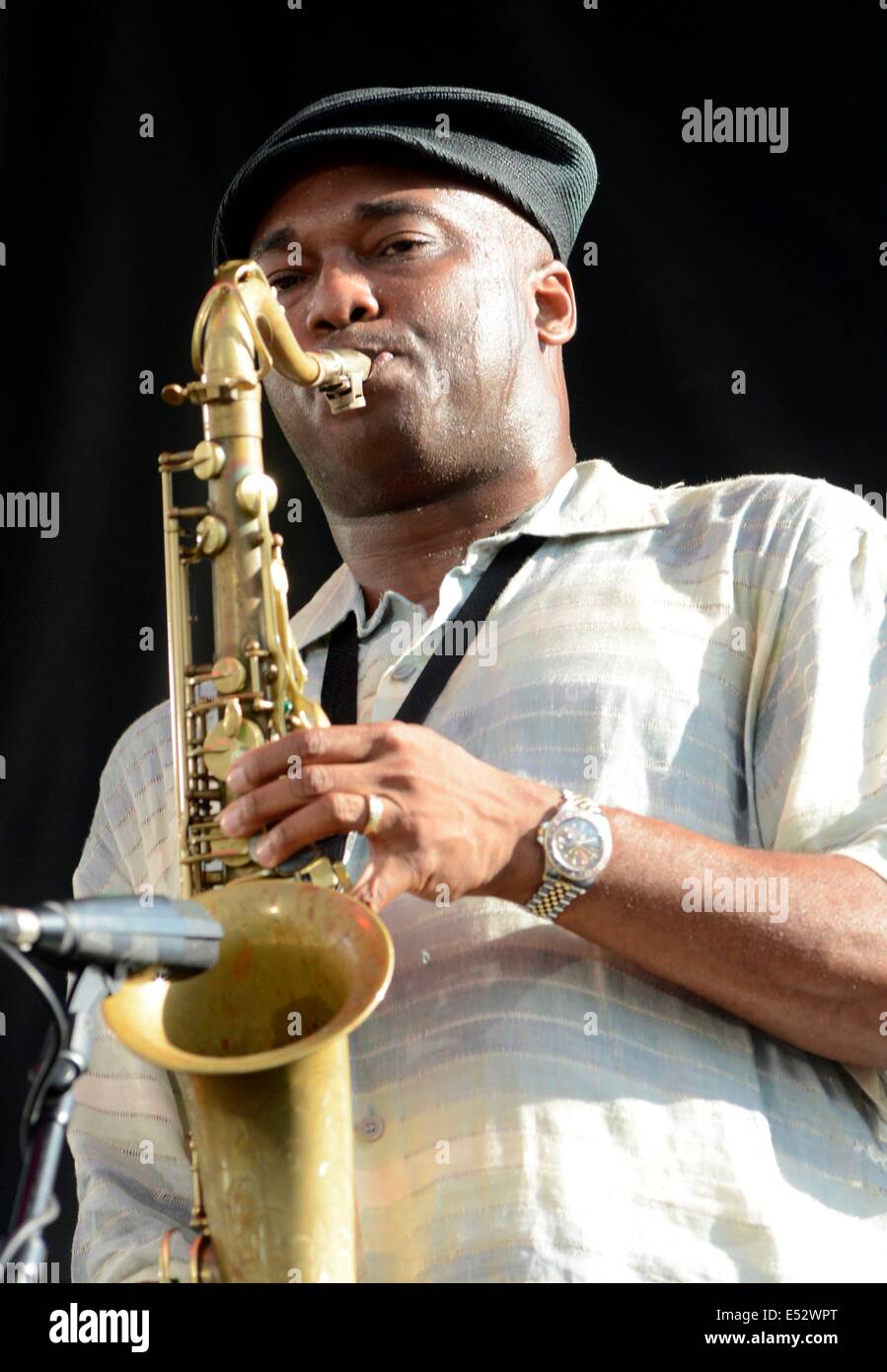 New York, US. 17th July, 2014. James Carter on stage for The Lowdown ...