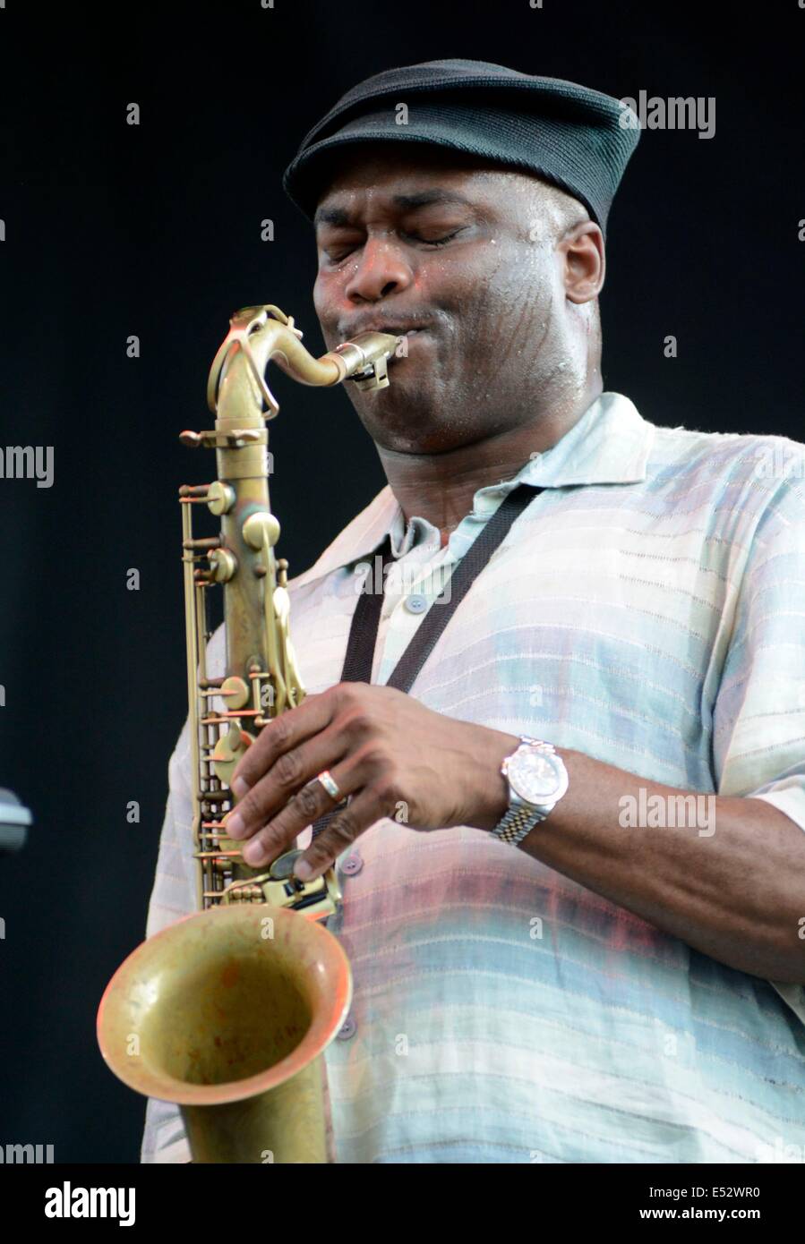 New York, US. 17th July, 2014. James Carter on stage for The Lowdown ...