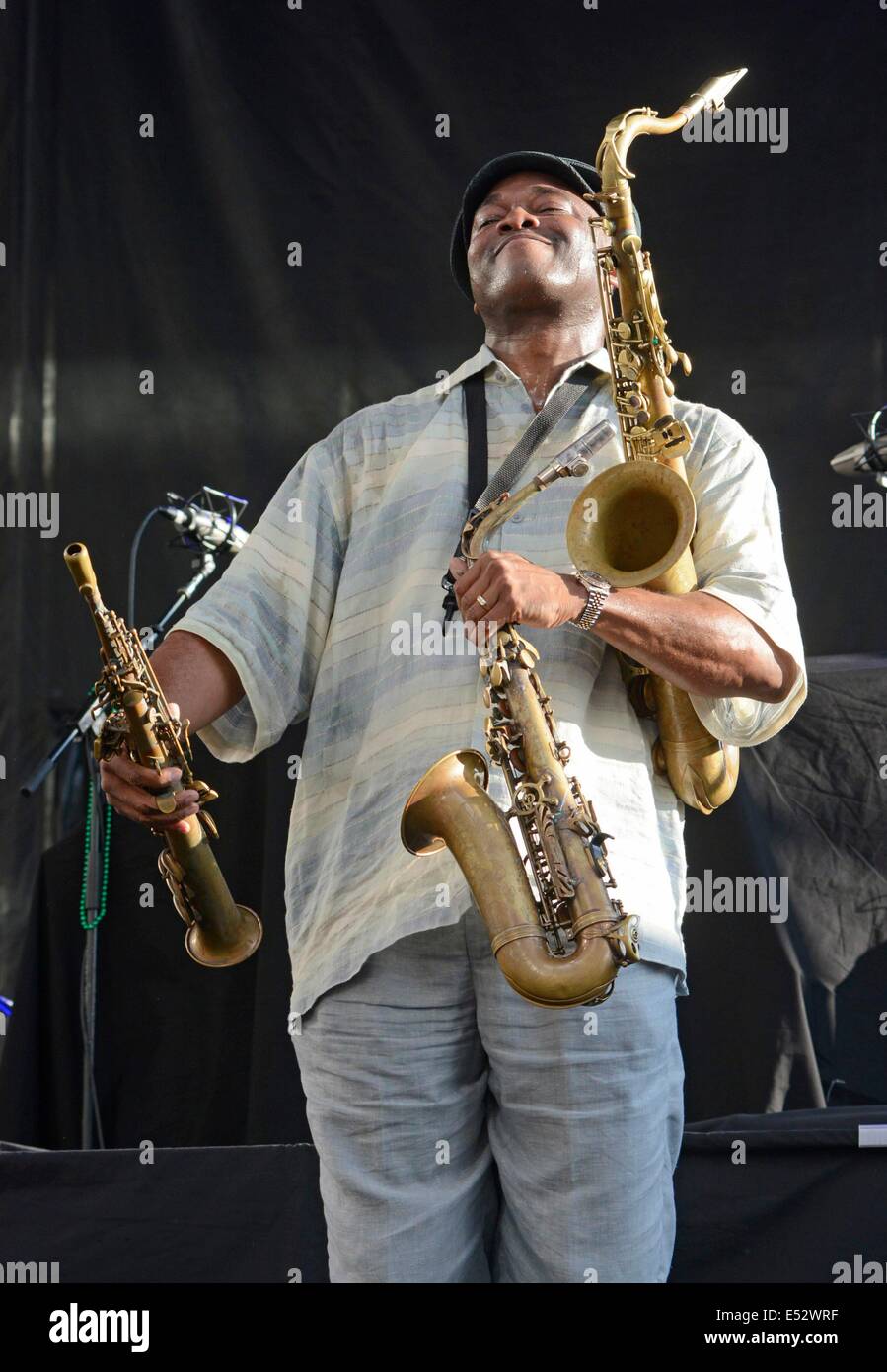New York, US. 17th July, 2014. James Carter on stage for The Lowdown ...