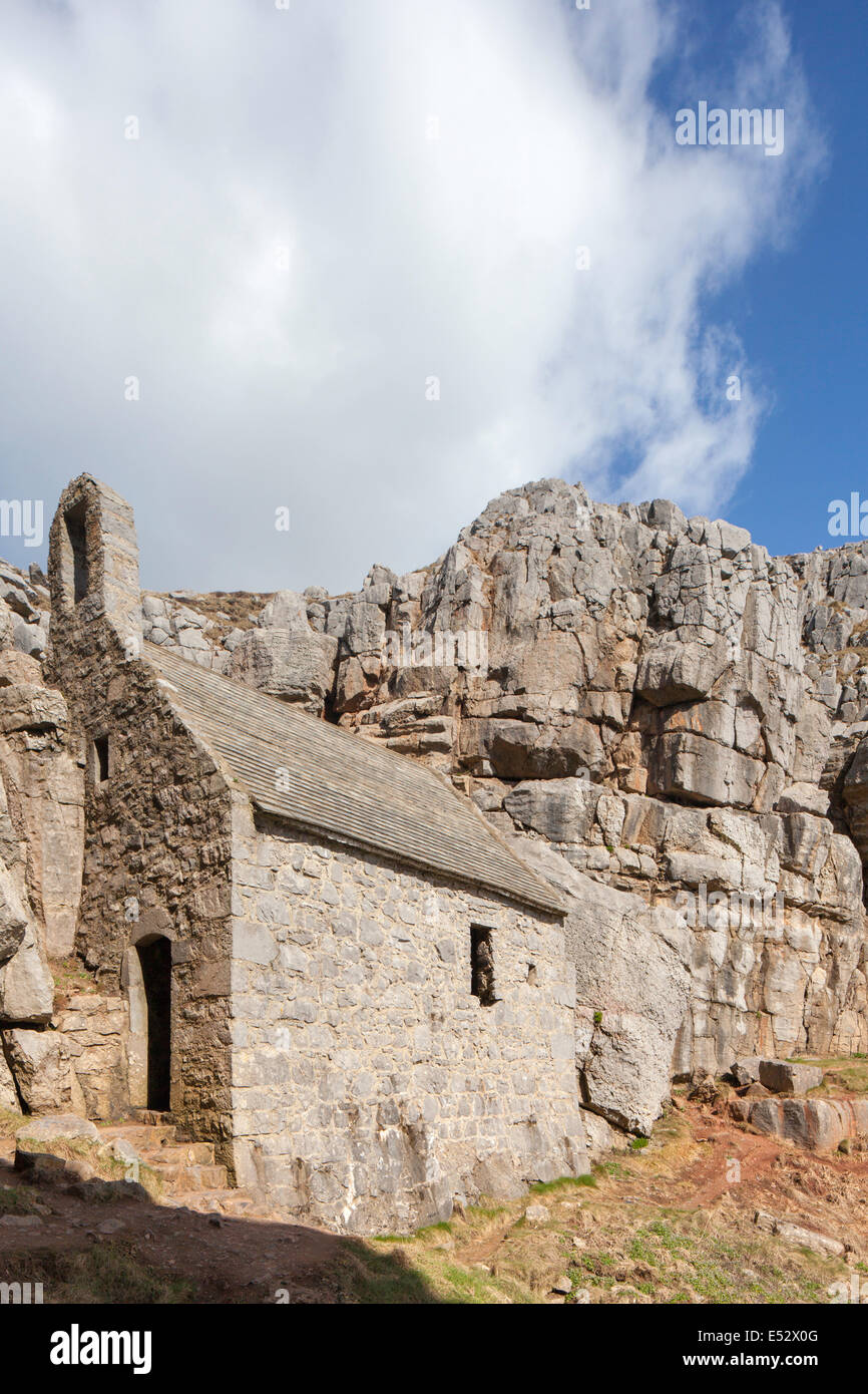 St. Govan's Chapel near Bosherston, Pembrokeshire Coast National Park ...