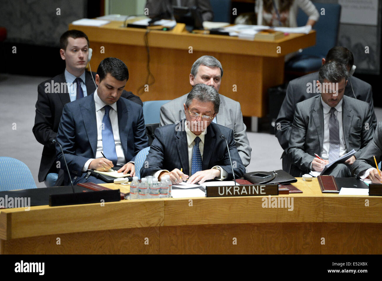 New York, UN headquarters in New York. 18th July, 2014. Ukrainian ...