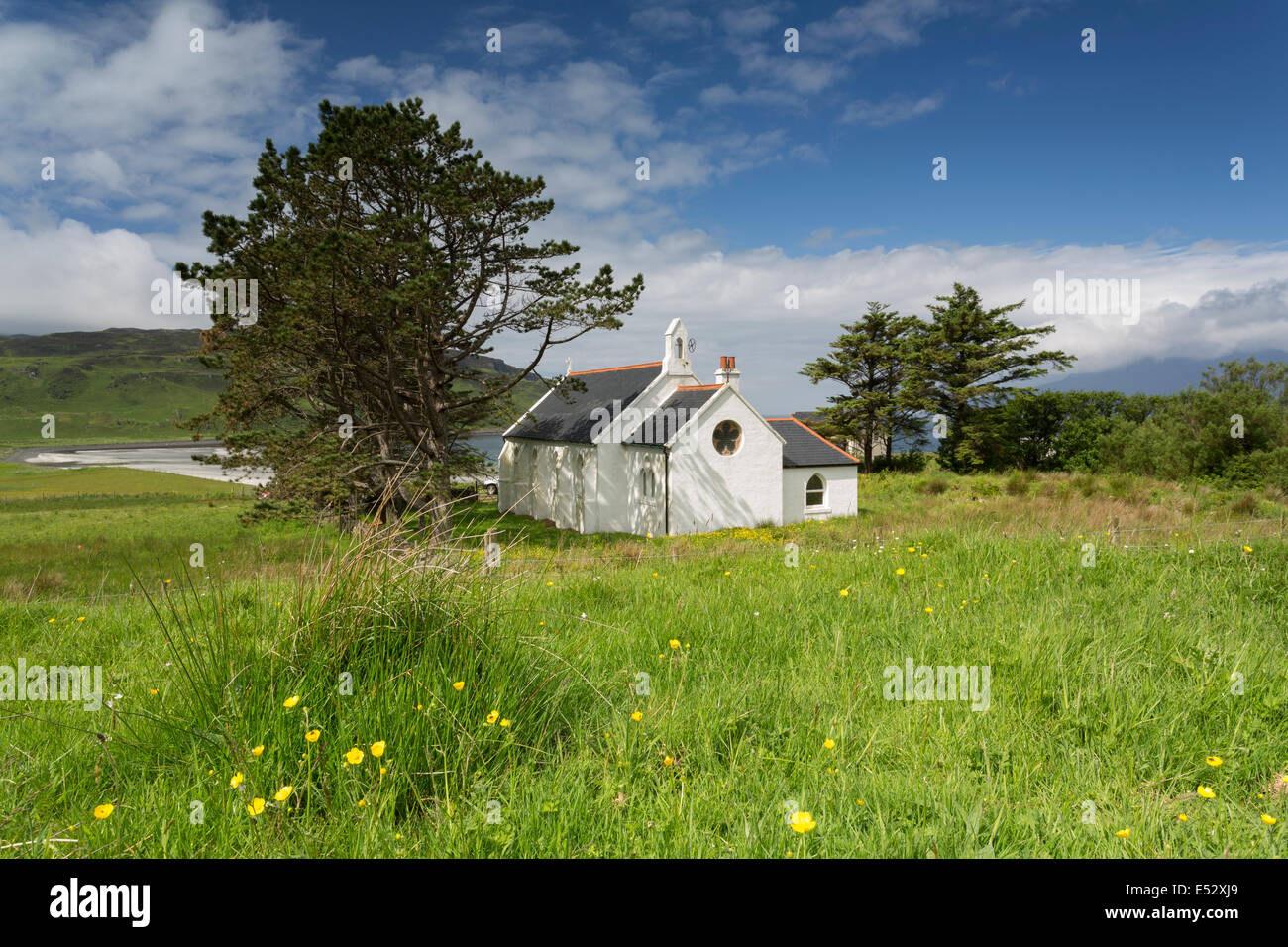 St Donnan's Catholic Church on the Isle of Eigg Stock Photo - Alamy