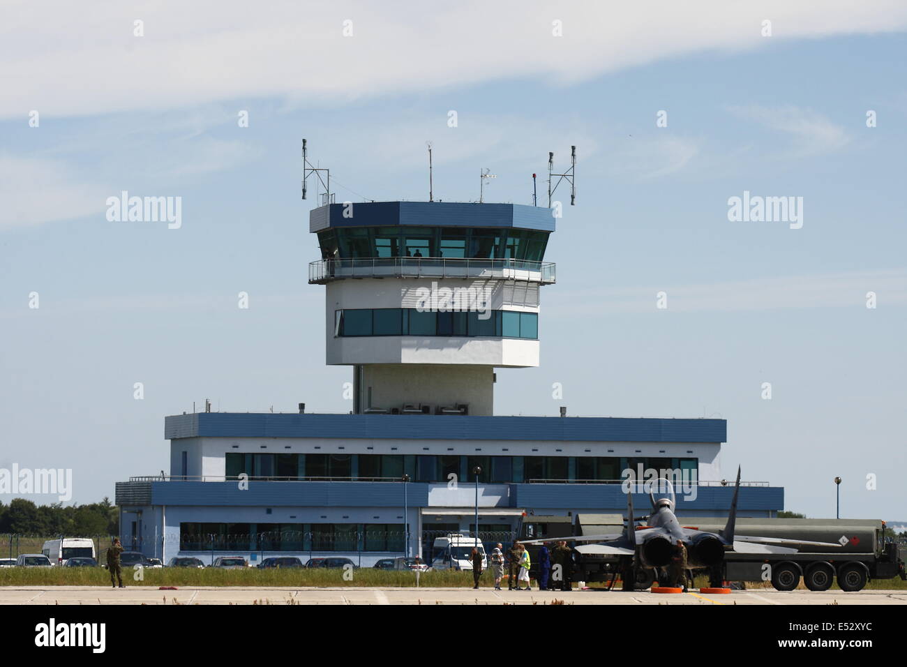 Gdynia, Poland. 18th July, 2014. Scenes at the 43rd Polish Naval Air Base airport in Gdynia ...