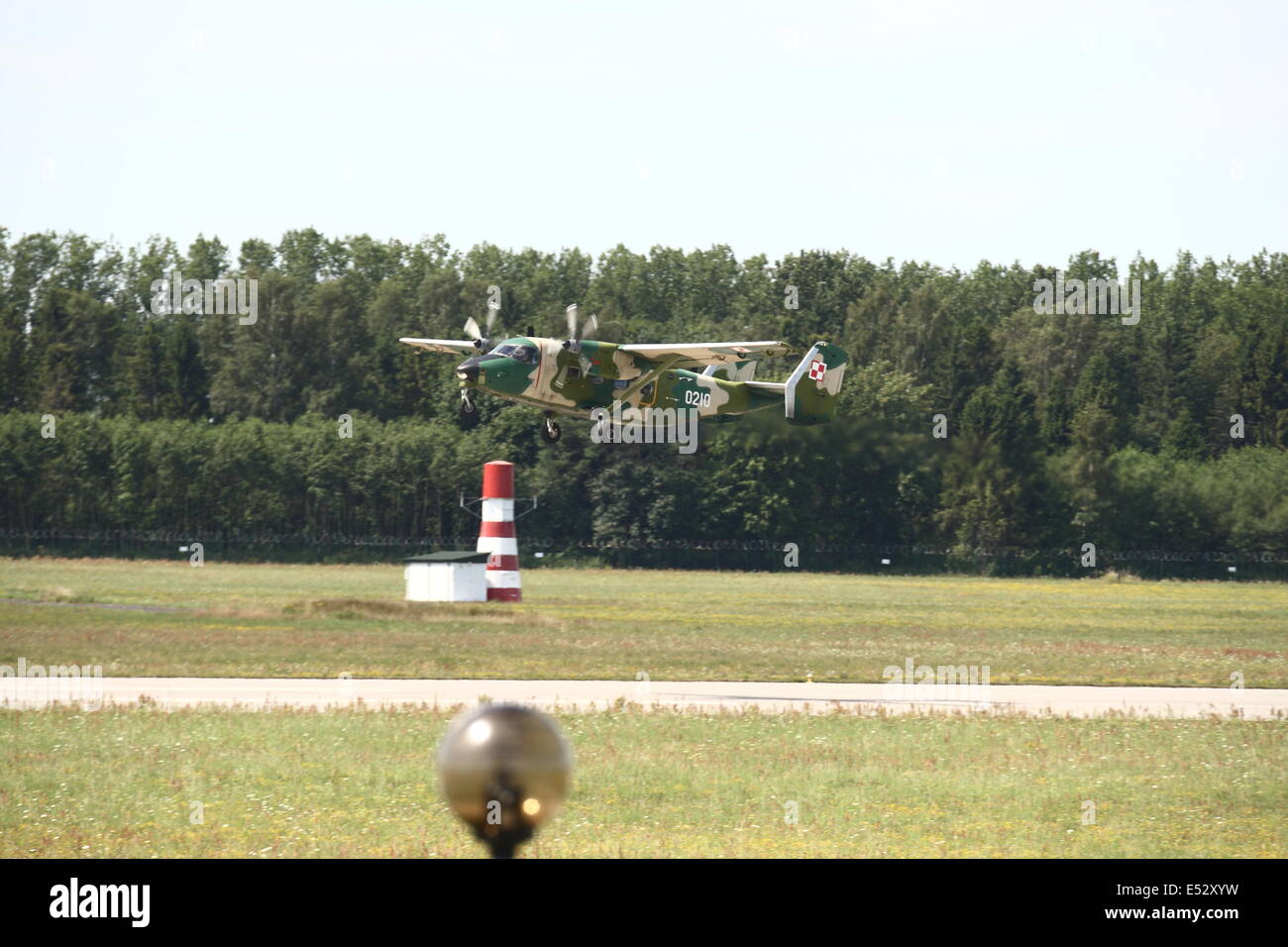 Gdynia, Poland. 18th July, 2014. Scenes at the 43rd Polish Naval Air Base airport in Gdynia ...