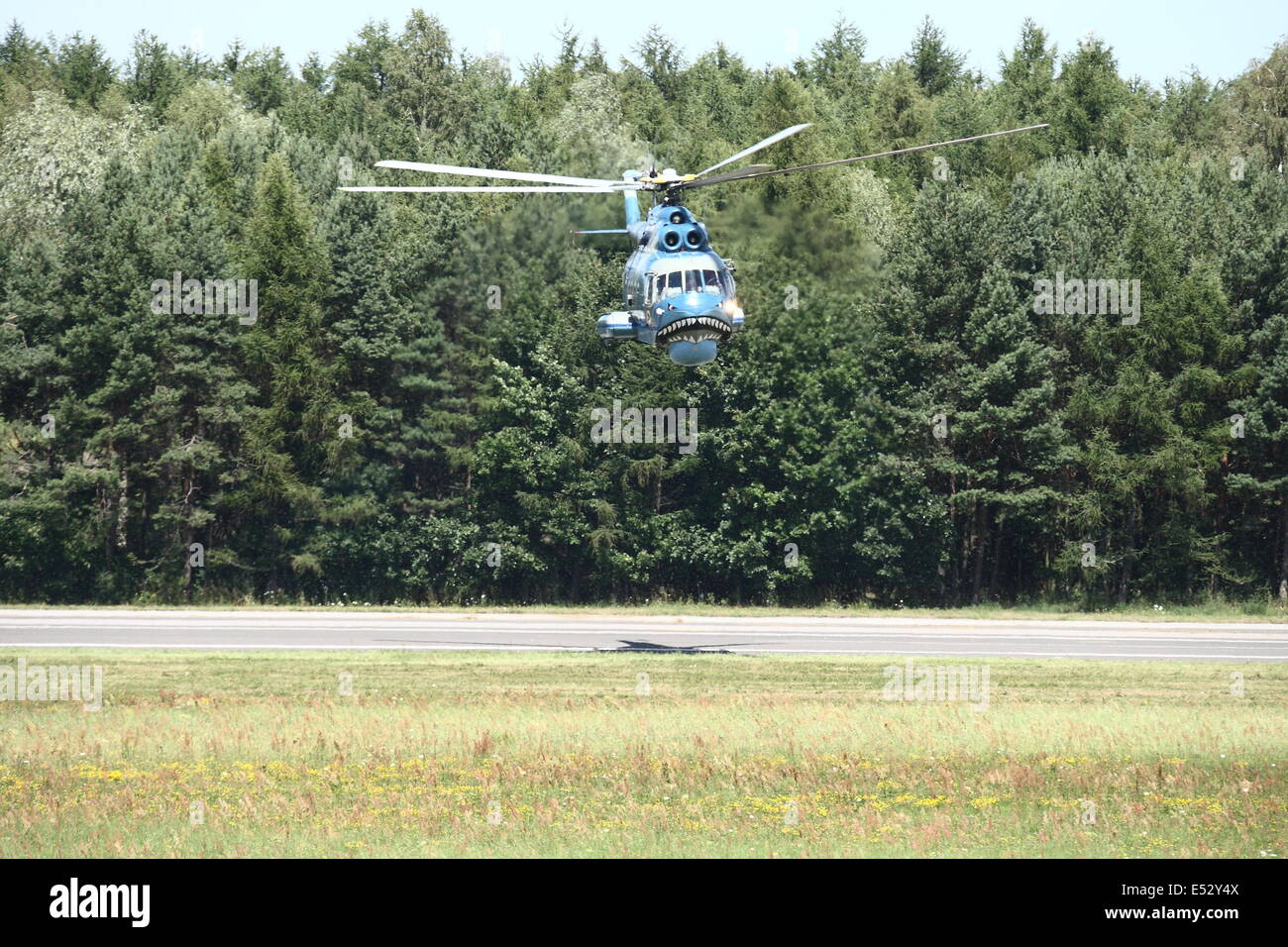 Gdynia, Poland. 18th July, 2014. Scenes at the 43rd Polish Naval Air Base airport in Gdynia ...