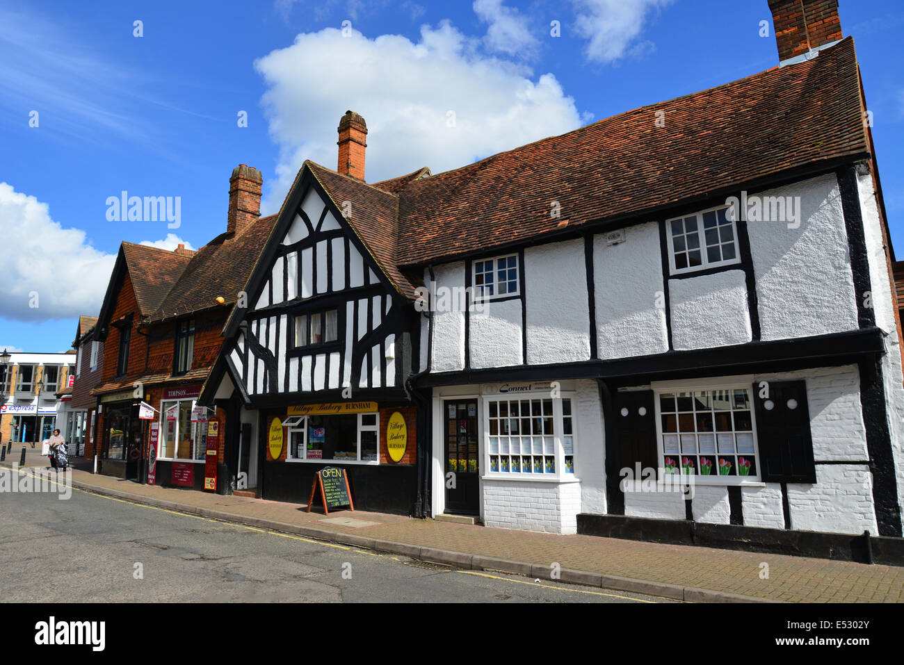 Period timber-framed building, High Street, Burnham, Buckinghamshire ...