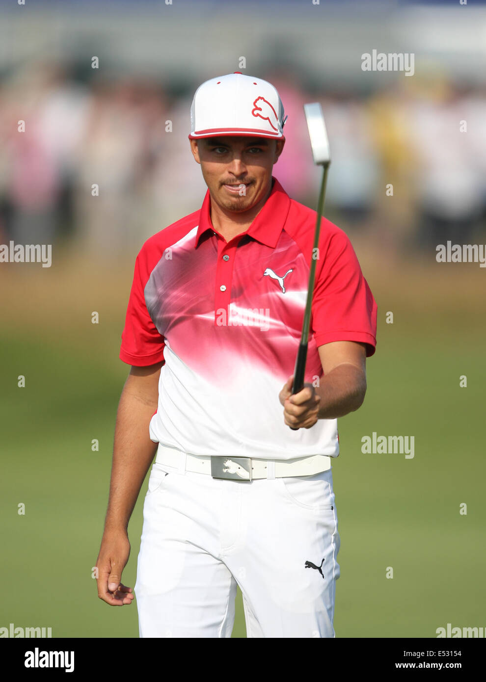 Rickie Fowler The Open 2014 High Resolution Stock Photography and ...