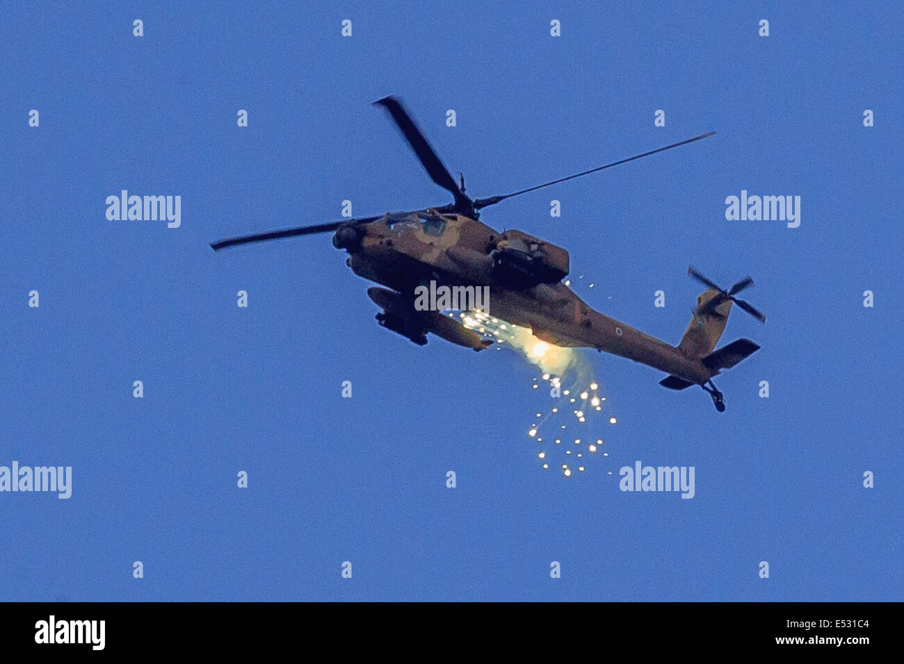 Gaza Border, Operation Protective Edge. 18th July, 2014. An Israeli ...