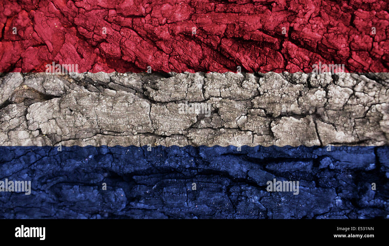 Netherlands Flag rough texture Stock Photo - Alamy