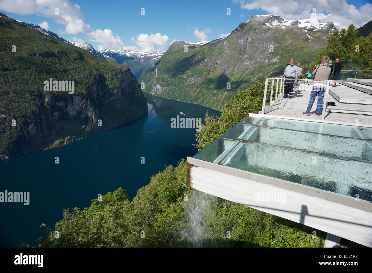 View in geiranger fjord hi-res stock photography and images - Alamy