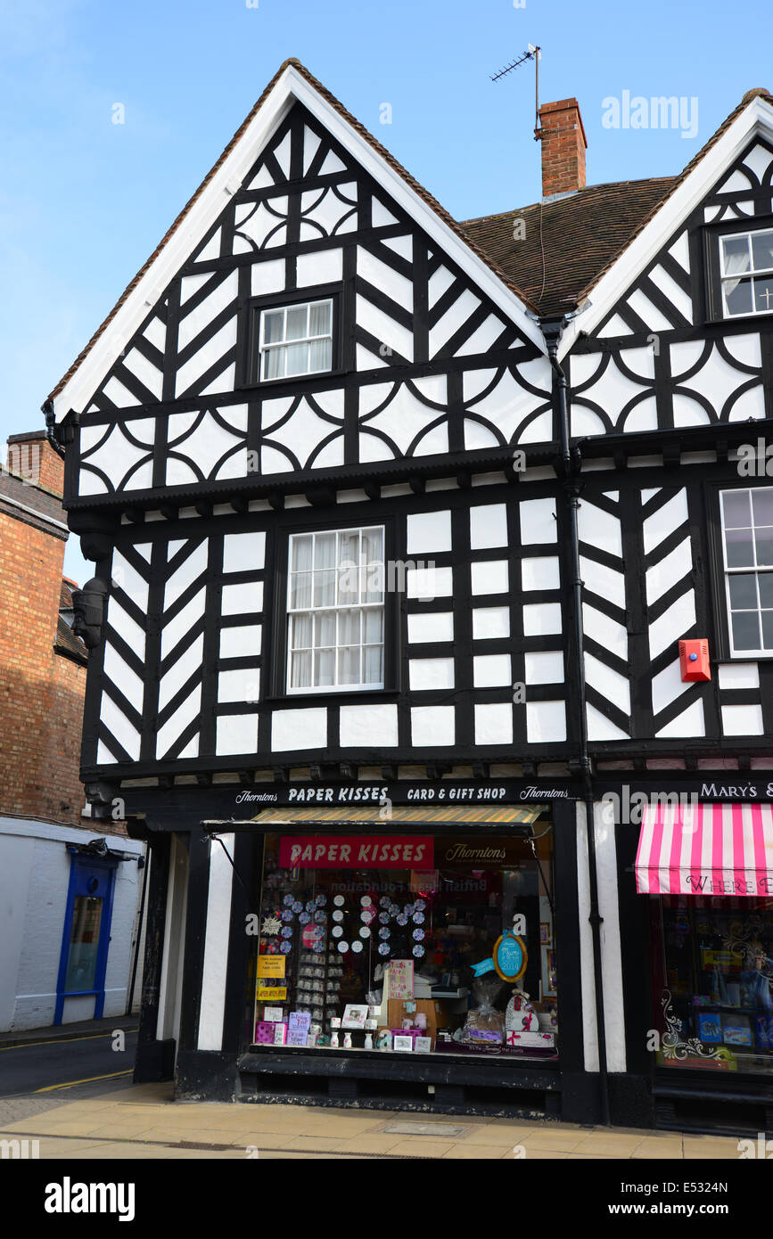 17th century timber-framed building, Market Place, Warwick ...