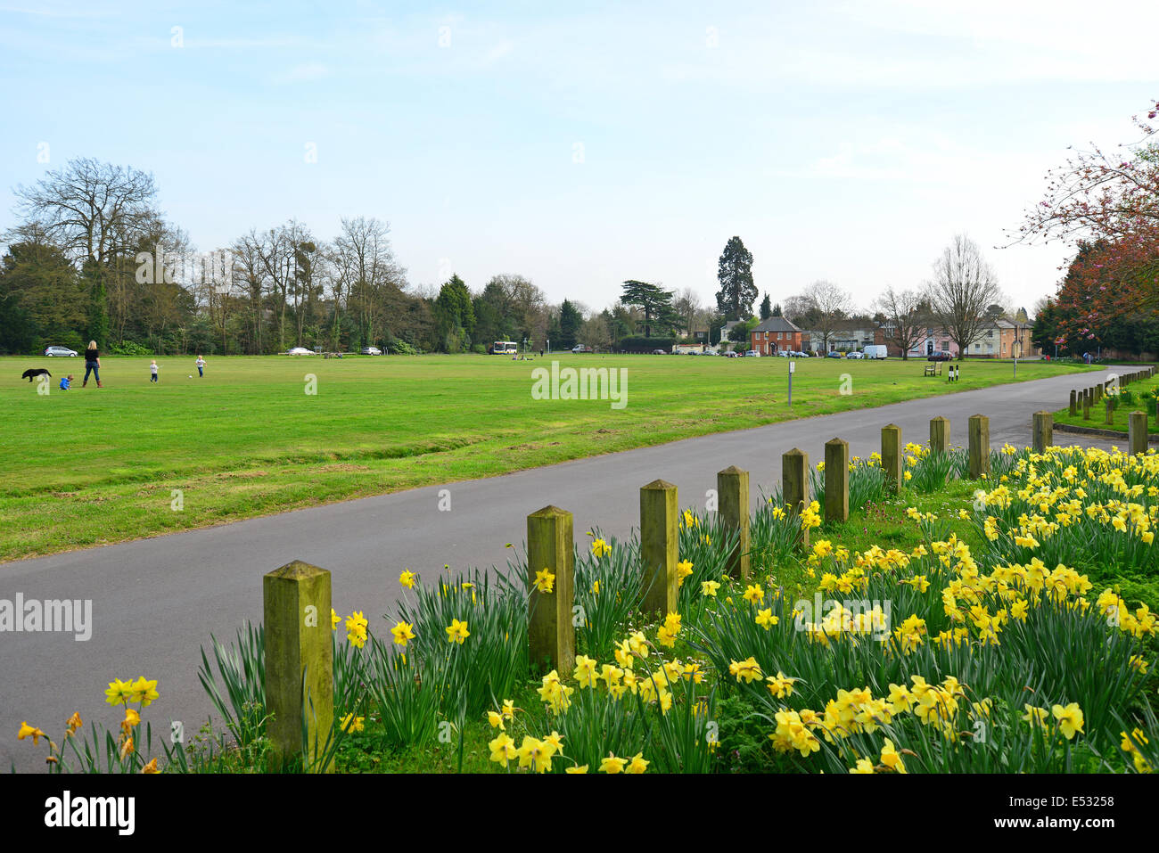 The Green, Englefield Green, Surrey, England, United Kingdom Stock ...