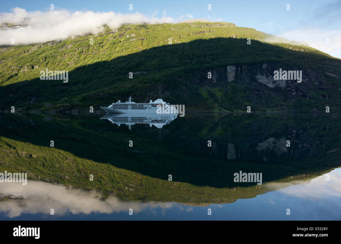 Hurtigruten In Geiranger Fjord High Resolution Stock Photography and ...