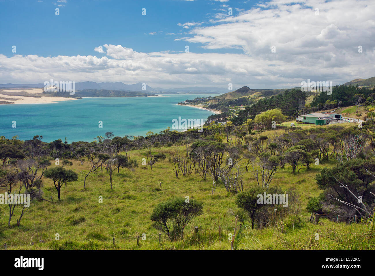 Overview of Hokianga Harbour Stock Photo - Alamy