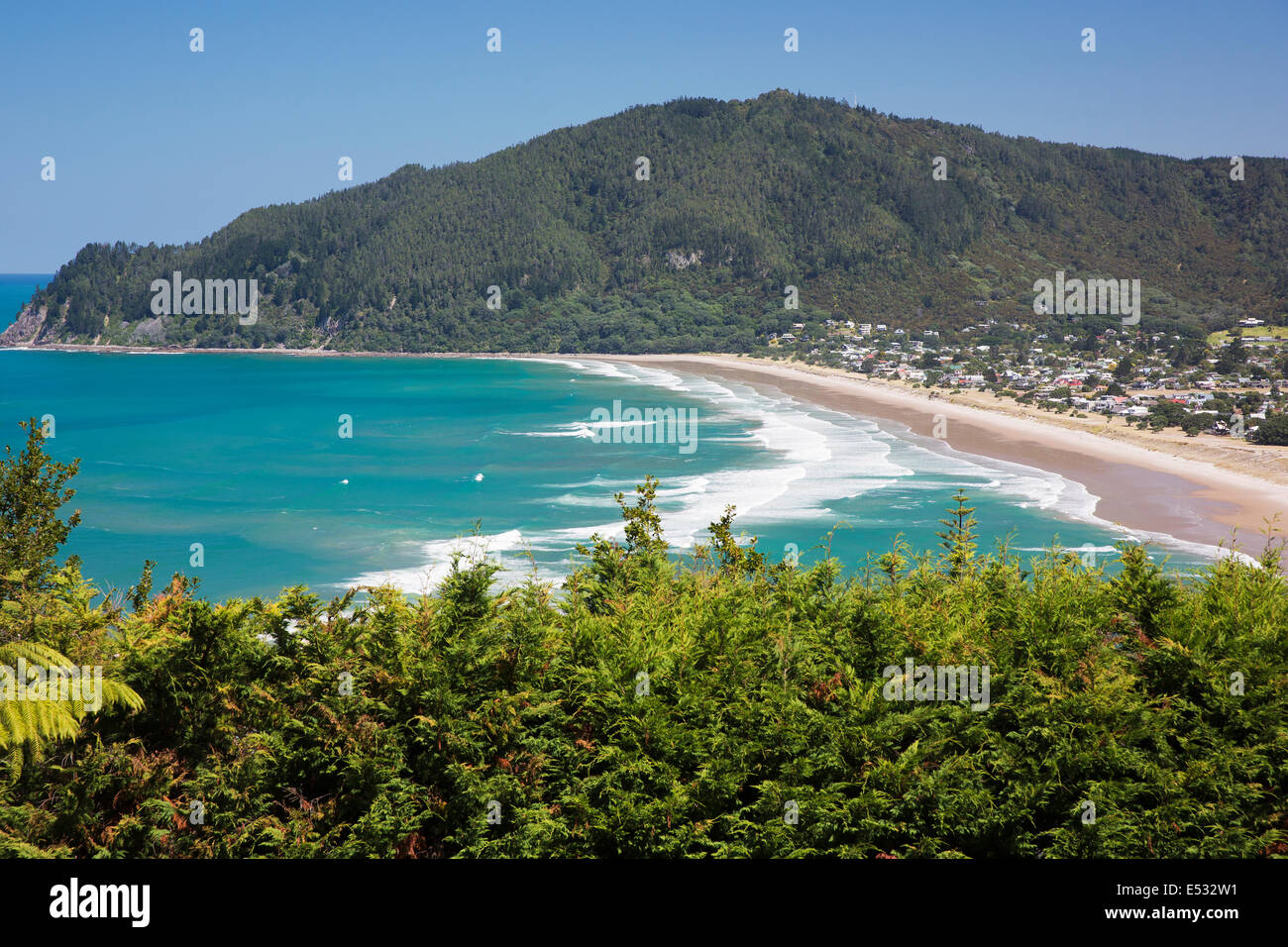 Pauanui seen from Mt. Paku Stock Photo - Alamy