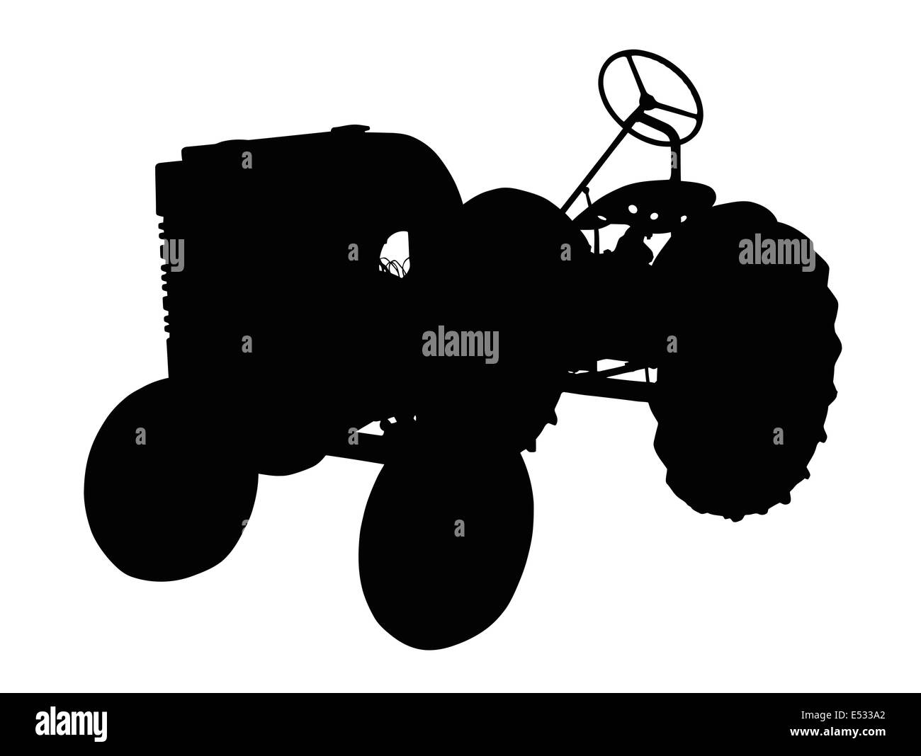 Vintage vintage tractor Cut Out Stock Images & Pictures - Alamy