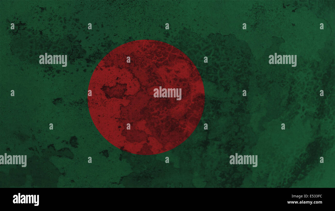 Bangladesh Flag old texture Stock Photo - Alamy