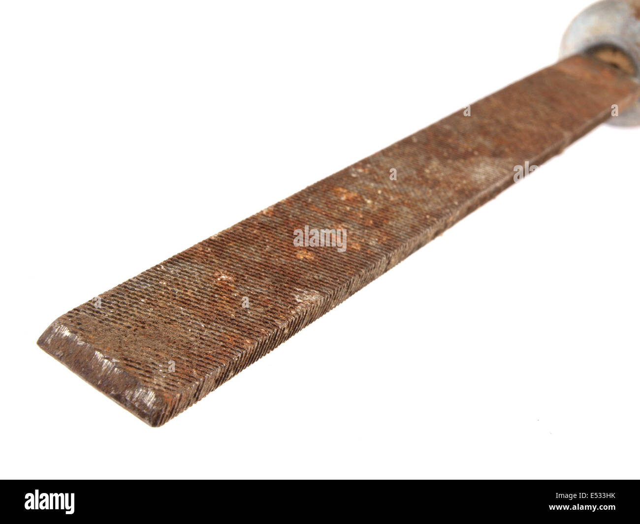 Close up of old and rusty work file Stock Photo - Alamy