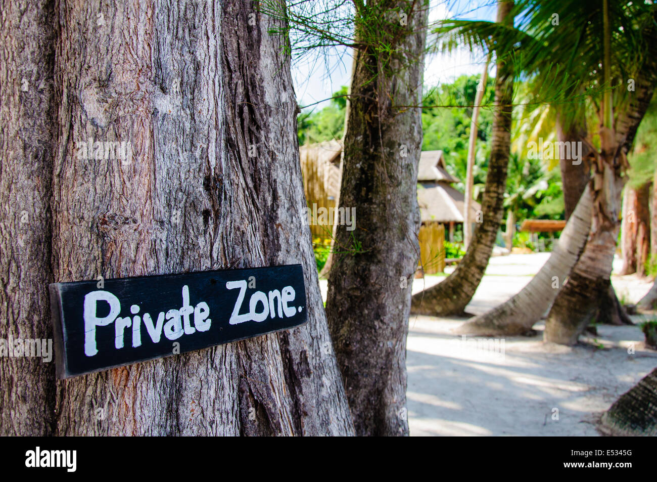 Private zone sign standing private hi-res stock photography and images ...