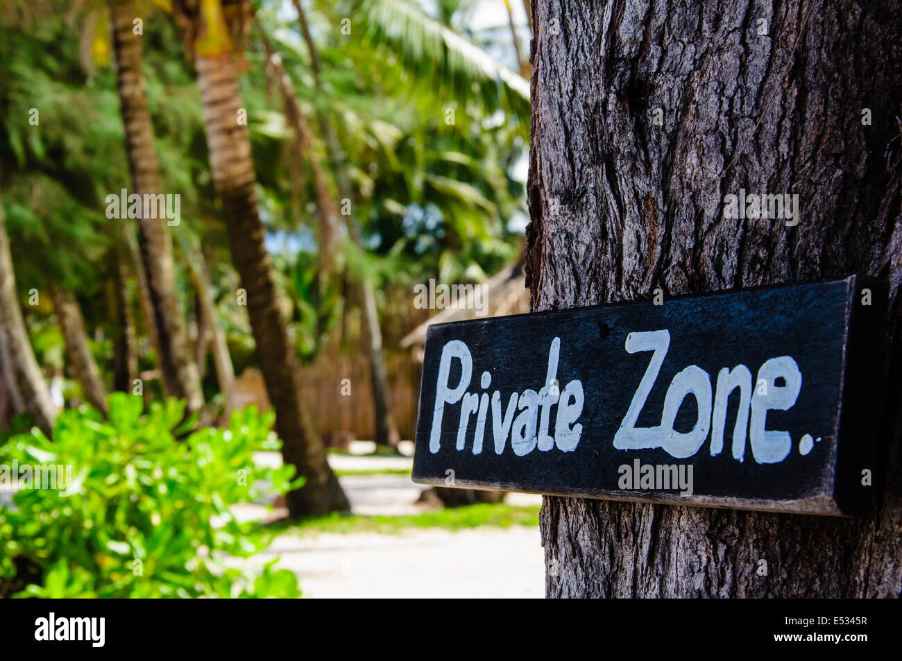 Private zone sign standing private hi-res stock photography and images ...