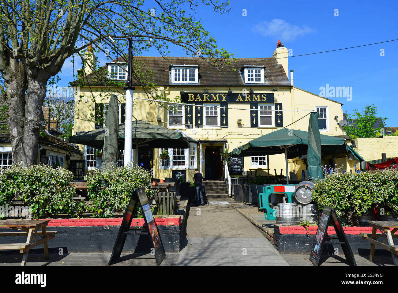 Barmy Arms Pub, The Embankment, Twickenham, London Borough of Stock ...