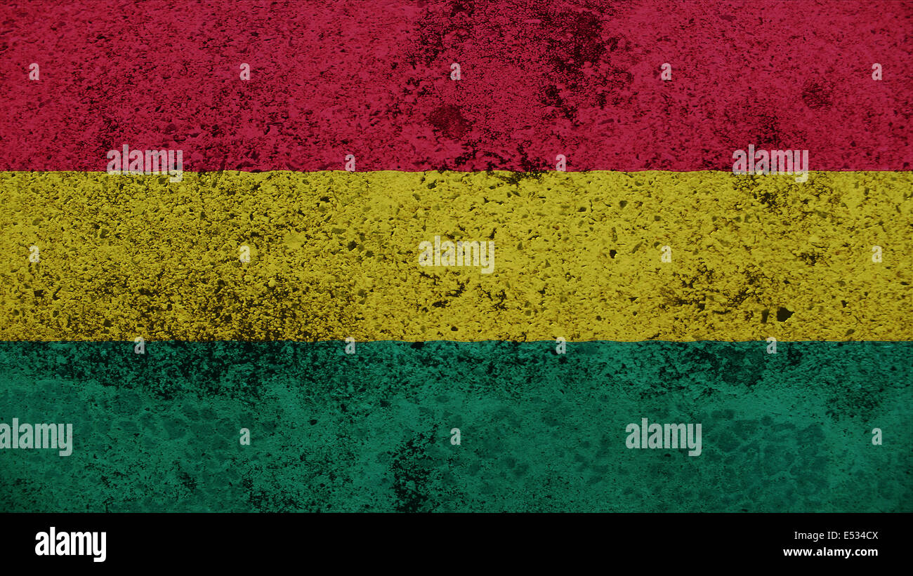 Bolivia Flag on the old wall texture Stock Photo - Alamy