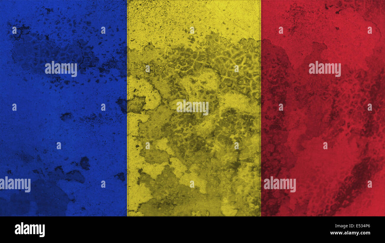 Chad flag old texture with seam Stock Photo - Alamy
