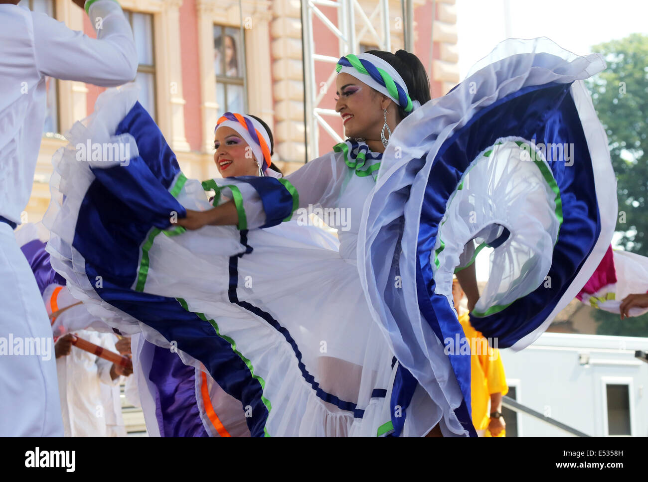 Folk groups Colombia Folklore Foundation from Santiago de Cali, during ...
