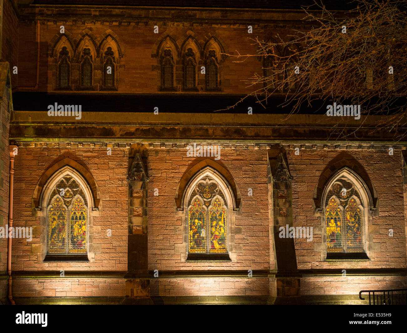 St Andrew's Cathedral stained glass window Stock Photo - Alamy